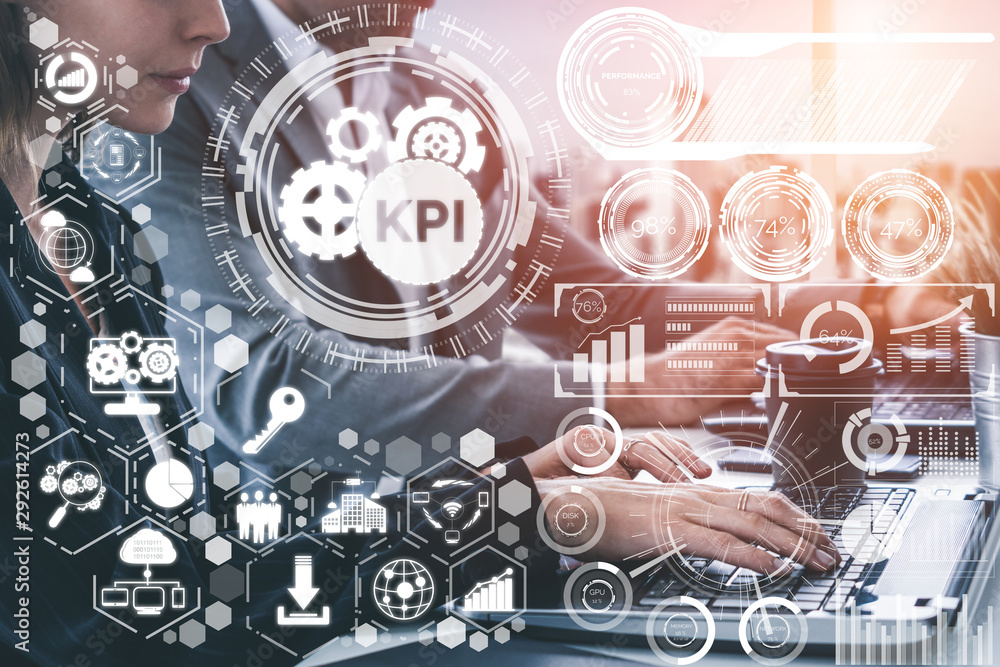 KPI Key Performance Indicator for Business Concept - Modern graphic ...