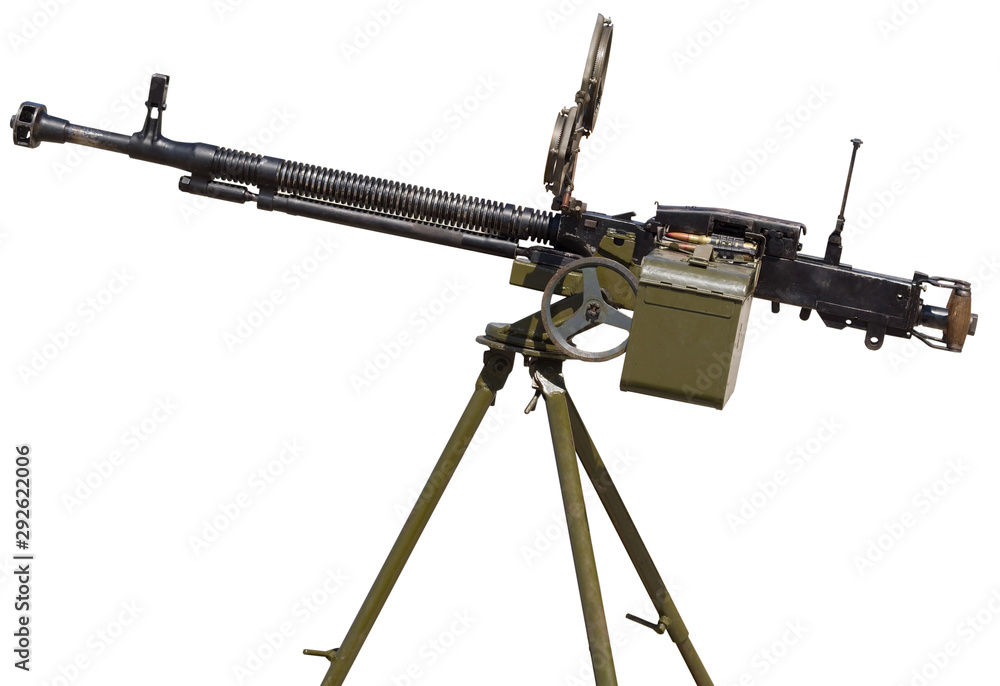 Anti-Aircraft large-caliber machine gun caliber 12.7 mm Stock Photo ...