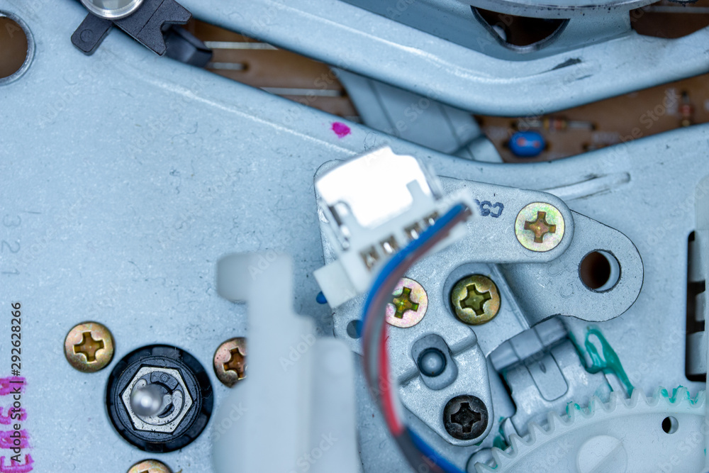 Details of VHS player 80s 90s video technology Stock Photo | Adobe Stock