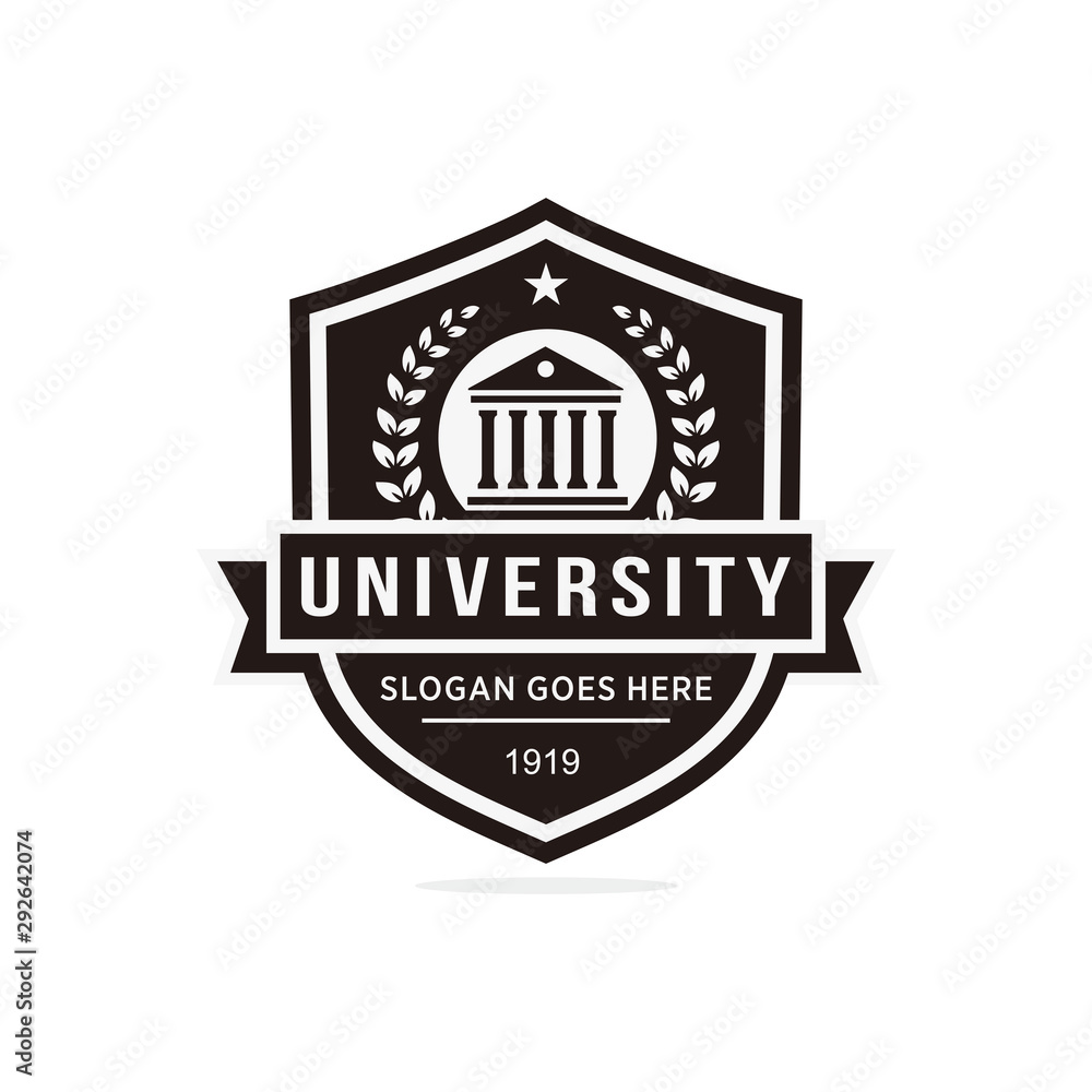 University, college logo vector Stock Vector | Adobe Stock