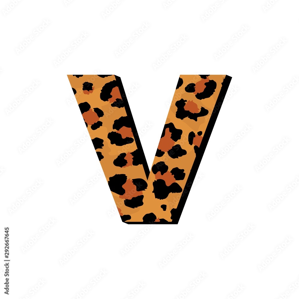 Animal Print Letters Clipart To Print