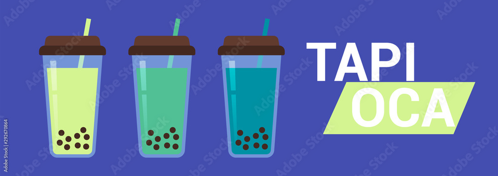 Tapioca advertising banner Stock Vector | Adobe Stock