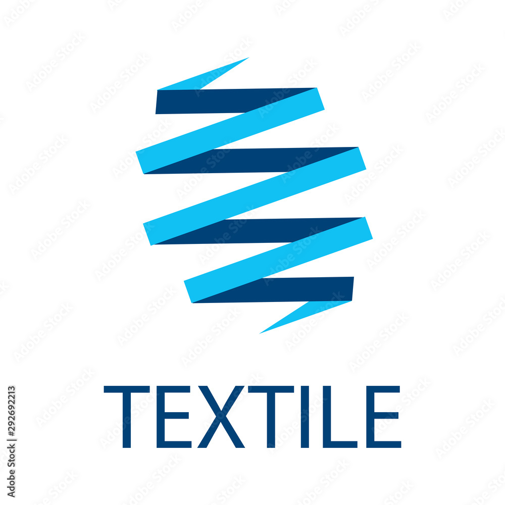 Vector logo of textile fabric and sewing Stock Vector | Adobe Stock