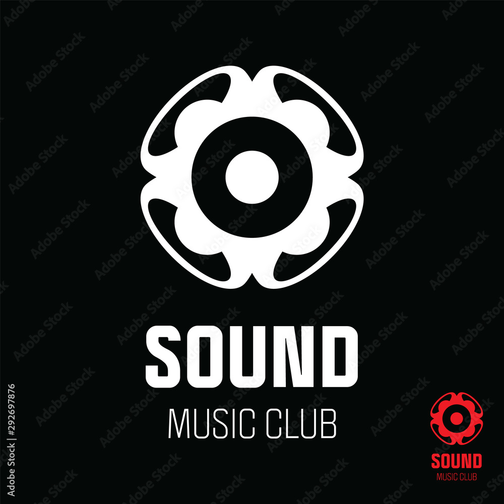 Sound logo design. Music acoustic logo. Identity. Stock Vector | Adobe ...