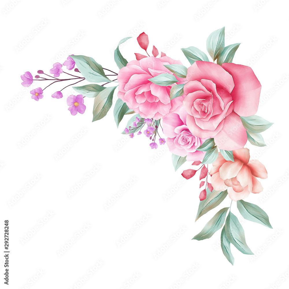 Flowers Border Corner