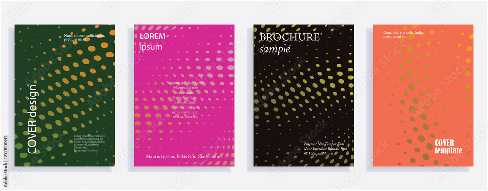 Minimalistic cover design templates. Set of layouts for covers of books ...