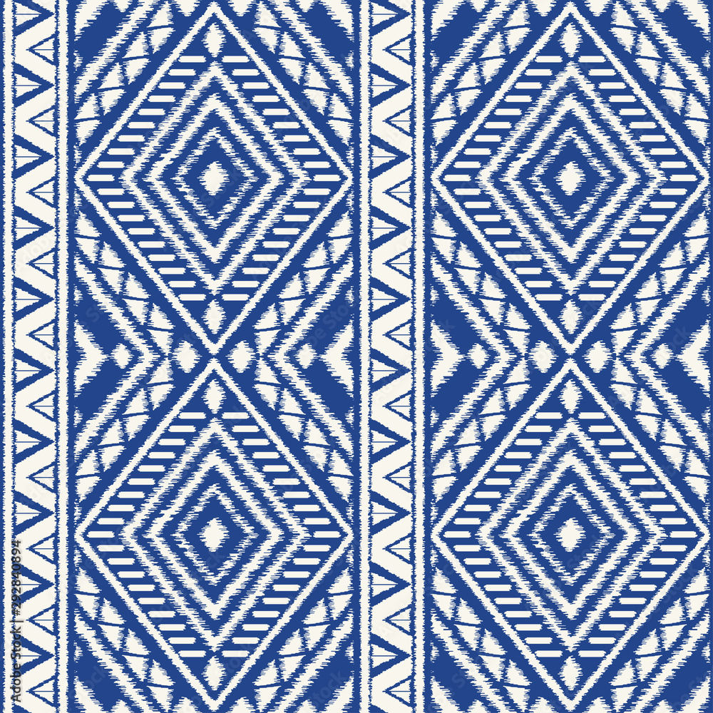 Peru ikat tribal pattern vector seamless. Traditional incan embroidery ...