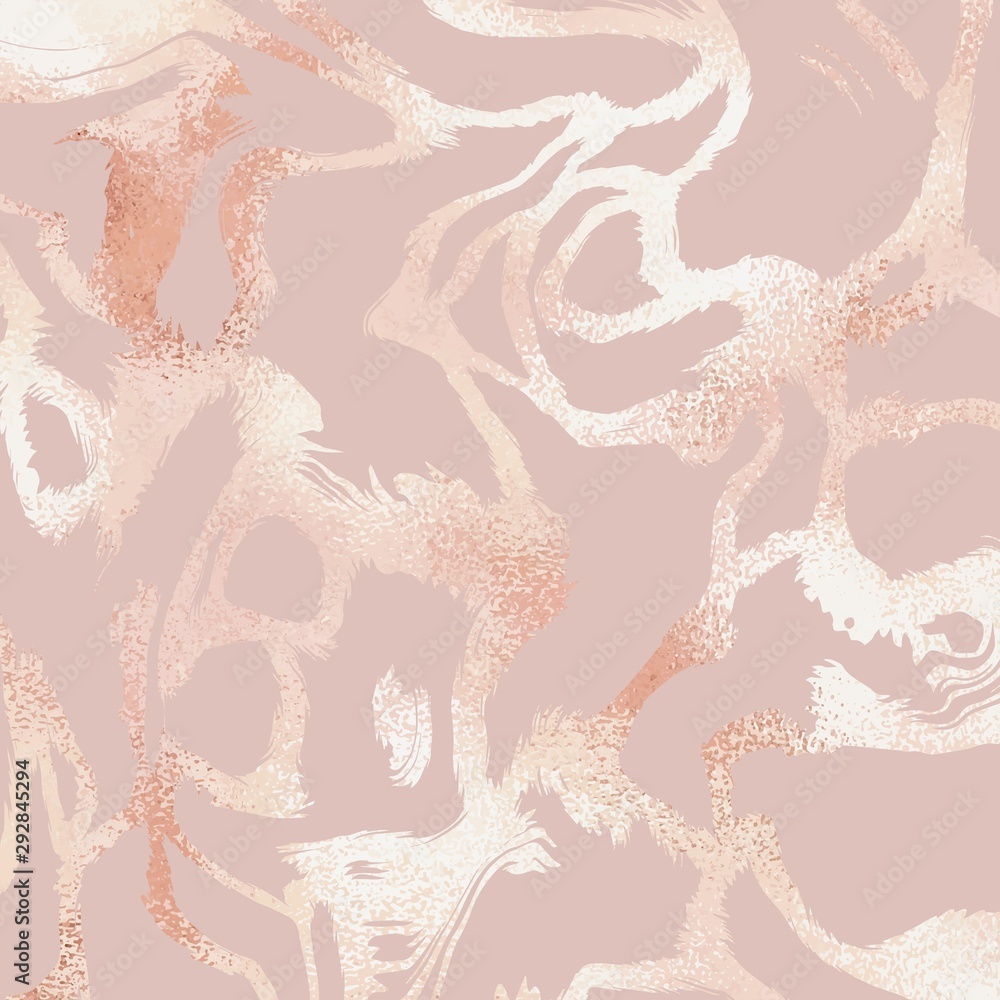 Rose gold. Vector decorative background with imitation of foiling ...