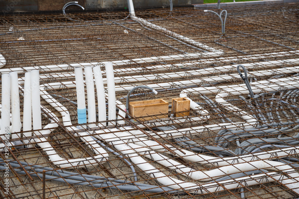 Empty conduits for power supply and controlled domestic ventilation on ...