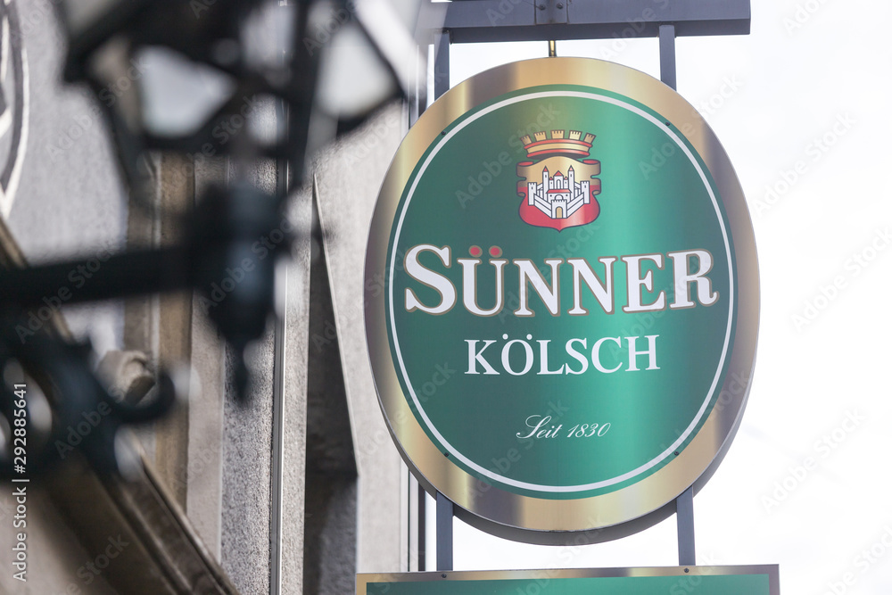 cologne, North Rhine-Westphalia/germany - 09 09 19: sünner kölsch beer ...