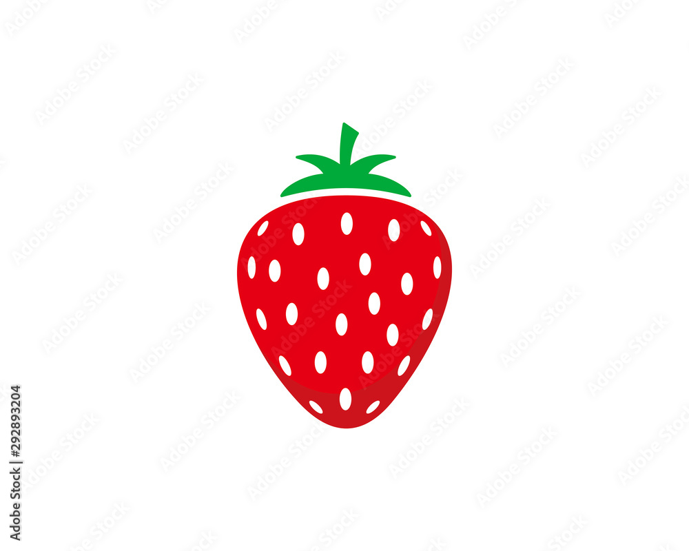 Strawberry icon symbol vector Stock Vector | Adobe Stock