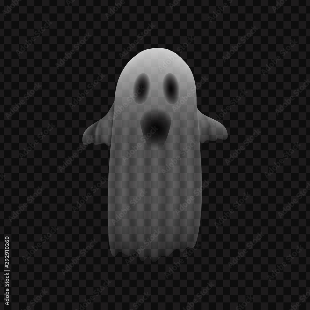 Vector realistic isolated Ghost for template decoration and invitation ...