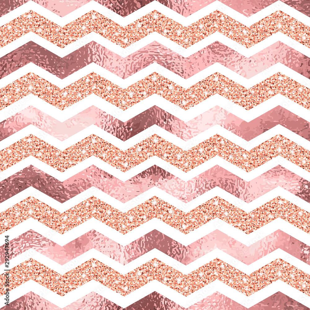 Glitter Chevron Behang