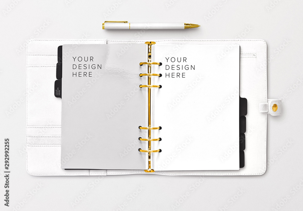 Leather Planner Mockup Stock Template | Adobe Stock