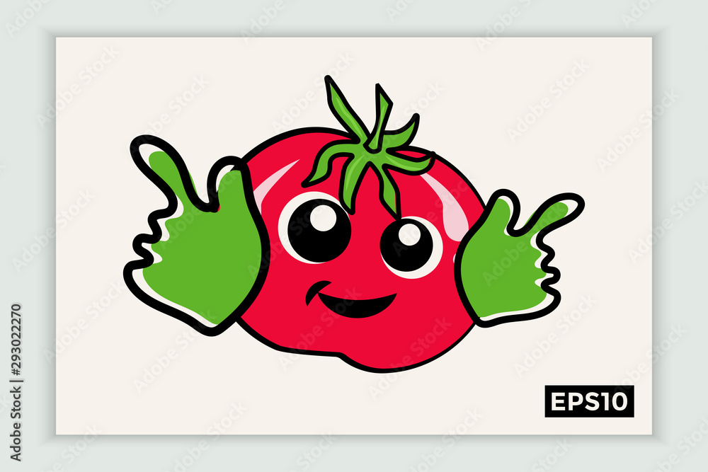 Red Tomato Icon Cartoon Style Royalty Free Vector Image | atelier-yuwa.ciao.jp