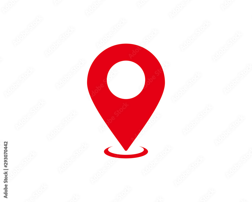 Pin map icon symbol vector Stock Vector | Adobe Stock