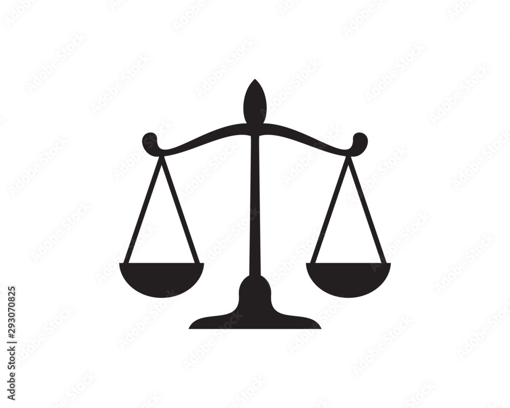 Scales of justice icon symbol vector Stock Vector | Adobe Stock