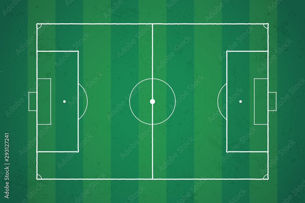 Vetor de Football pitch - soccer field top view vector illustration do ...