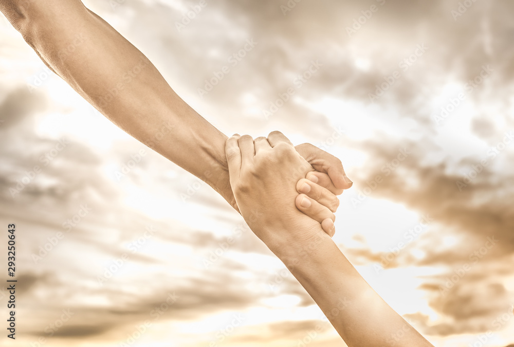 Lending a helping hand. Solidarity, compassion, and charity Stock Photo ...