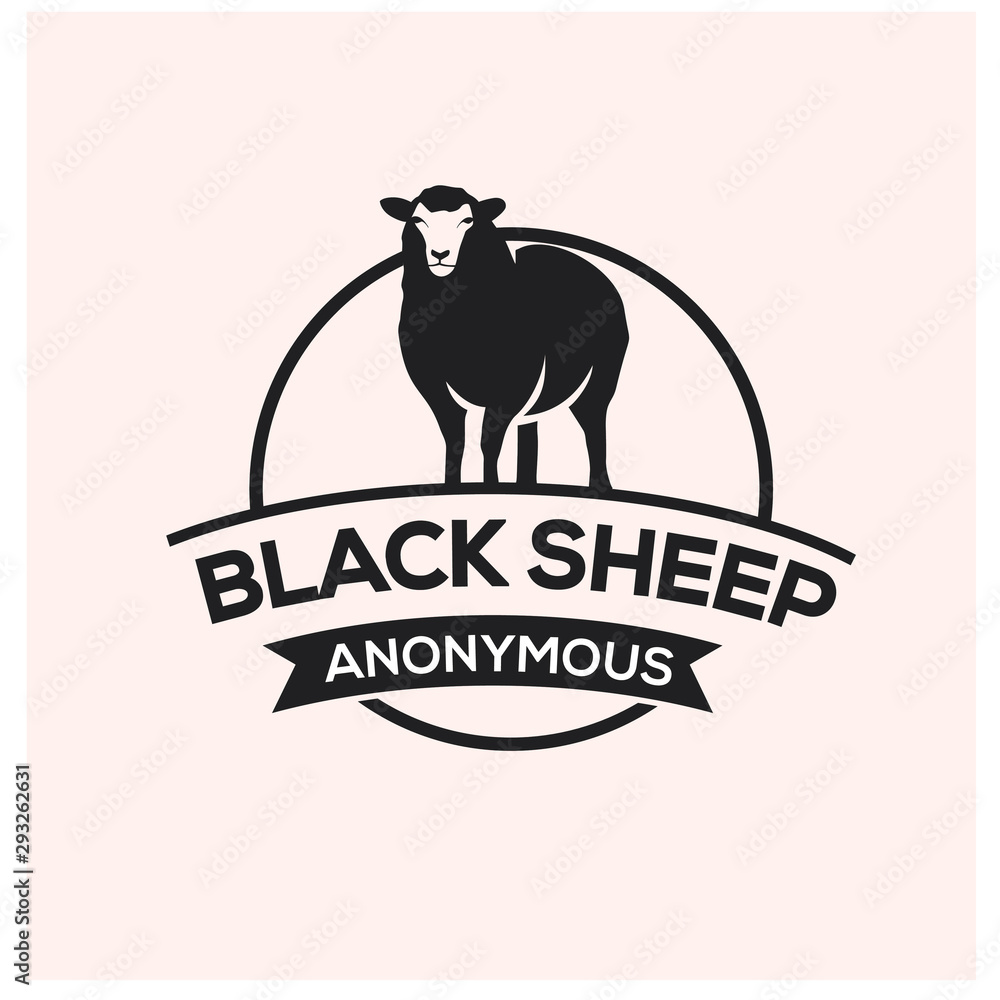 black sheep logo design Stock Vector | Adobe Stock