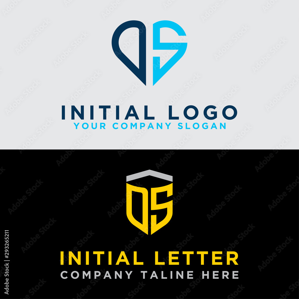 Logo Set modern DS graphic design. Inspiring logo design for all ...