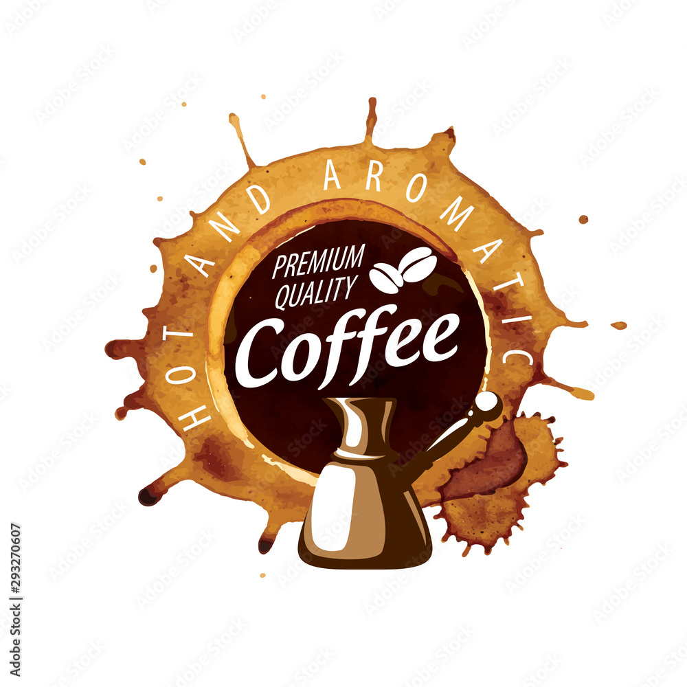 Coffee logo. Vector illustration on white background Stock Vector ...