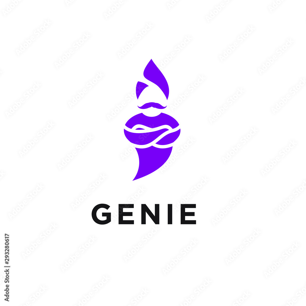 genie logo icon designs vector Stock Vector | Adobe Stock