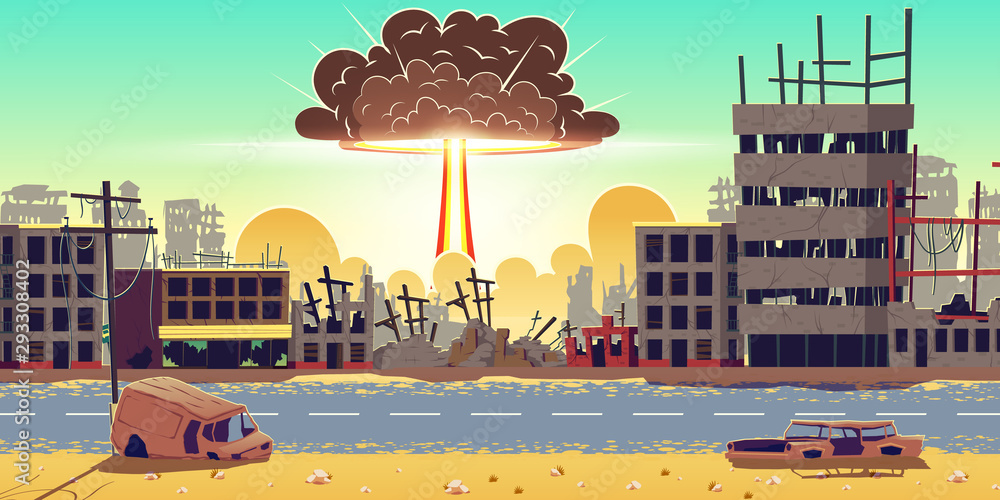 Cartoon Nuclear Explosion