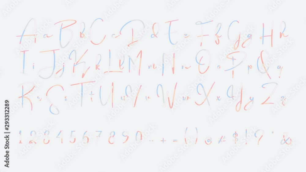 Handwritten English letters with a beautiful font and Modern Soft ...