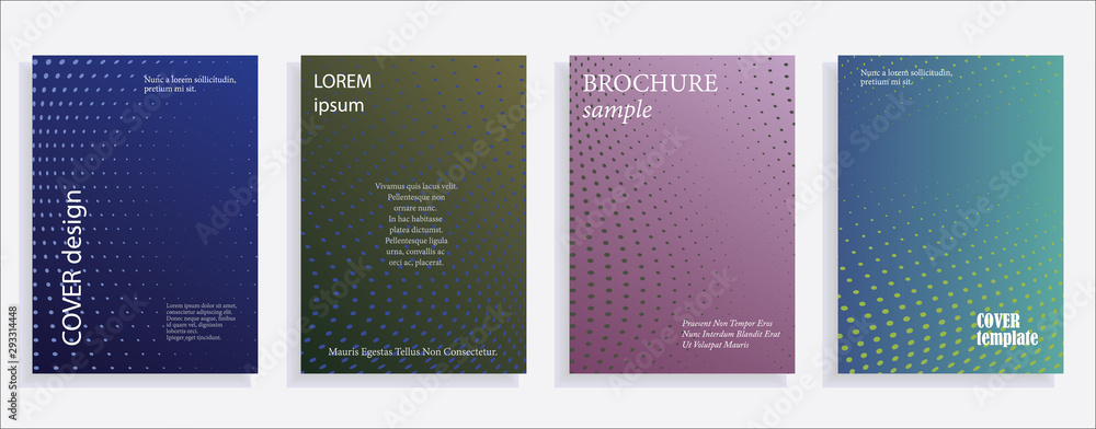 Minimalistic cover design templates. Set of layouts for covers of books ...