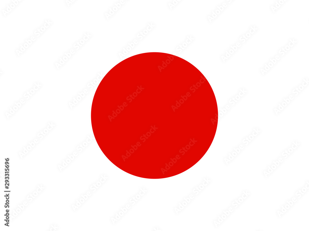 Japan National flag. original colors and proportion. Simply vector ...