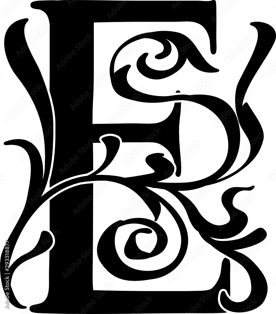 Fancy Capital Letter E