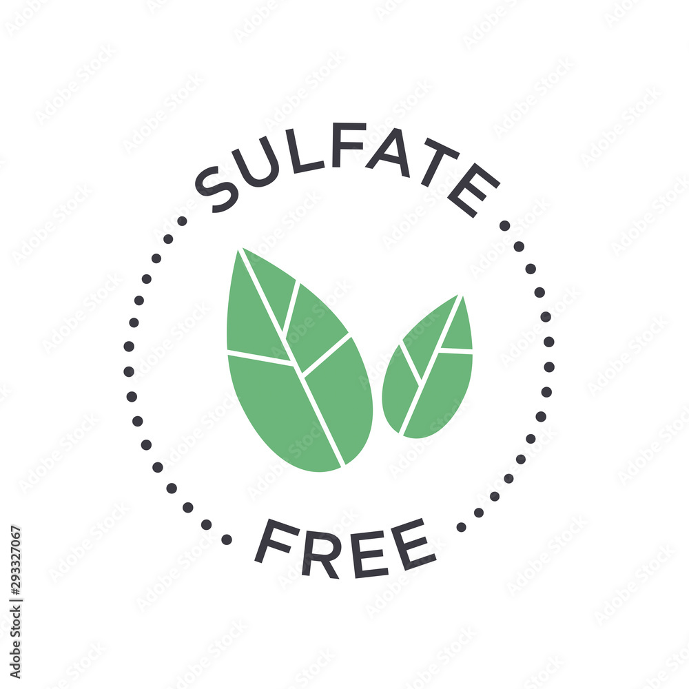 Sulfate free icon Stock Vector | Adobe Stock