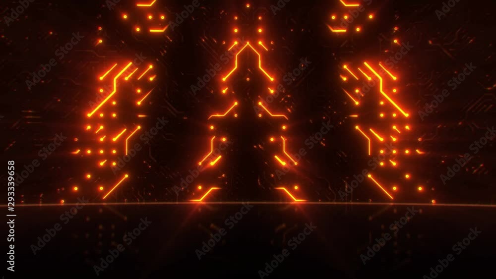 Shiny Fire Gold Awards Stage Background. Glow PCB Neon theme Full HD ...