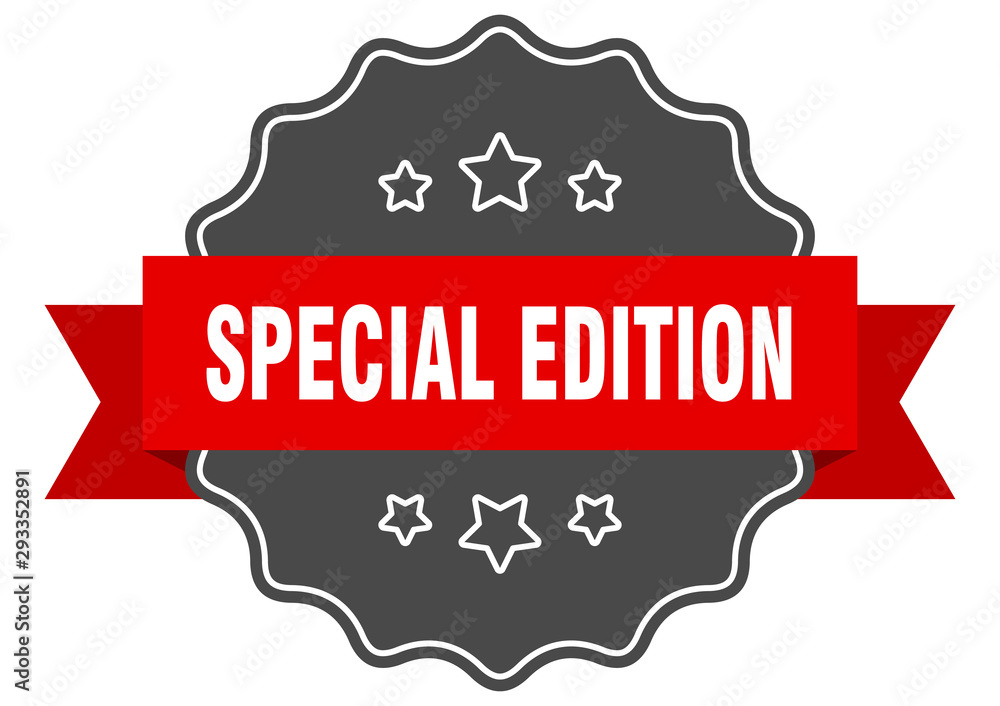 special edition red label. special edition isolated seal. special ...