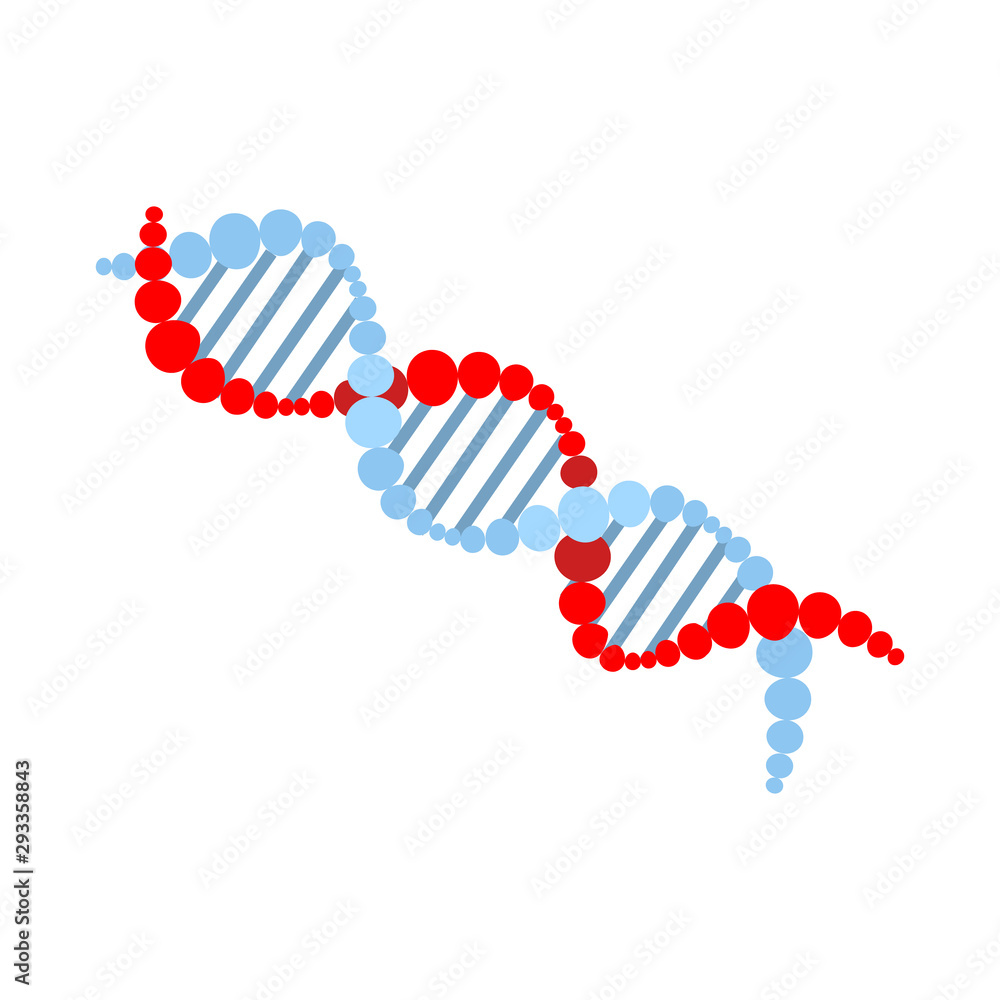 Isolated object of dna and molecule symbol. Web element of dna and ...
