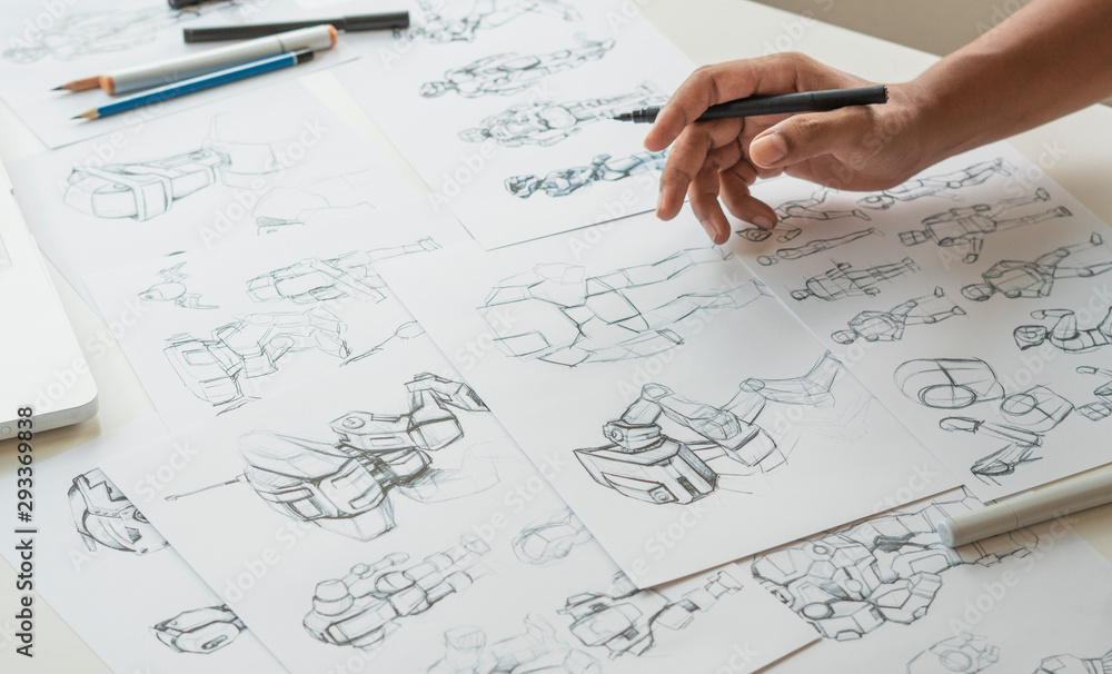 Animator designer Development designing drawing sketching development ...