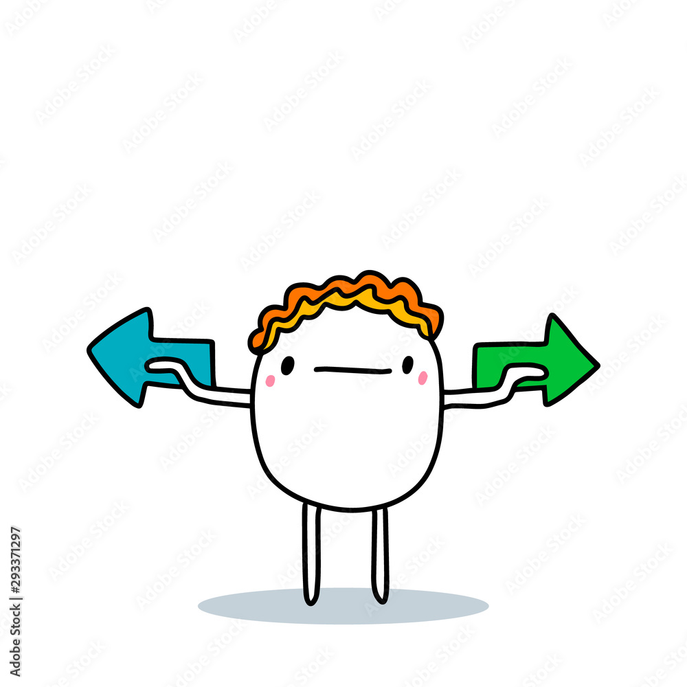 Cartoon Hands Left And Right