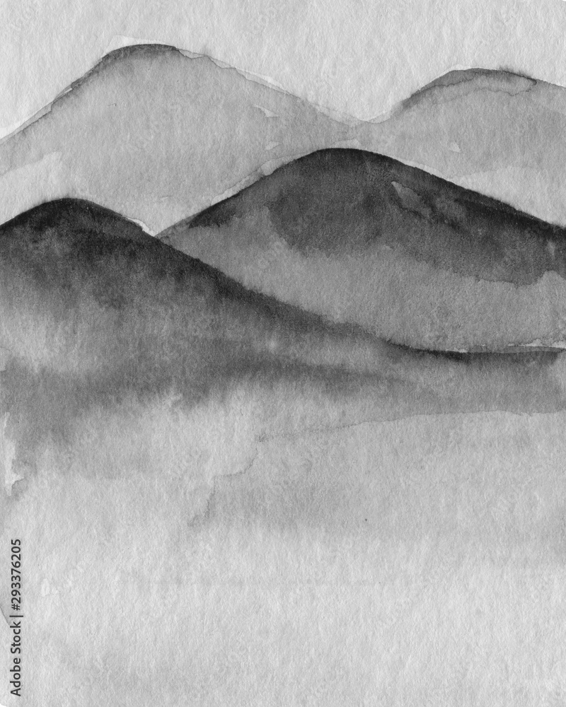 .elements of Chinese culture on a white background. A watercolor ...