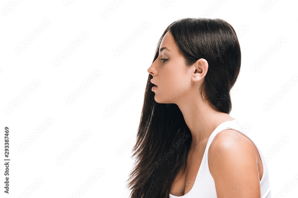 Straight Hair Side View