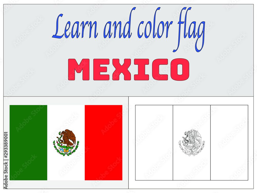Mexican Flag Coloring Pages