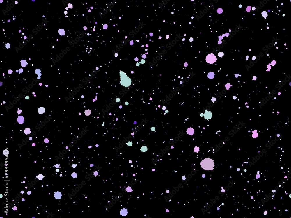 Ink stains grunge seamless background vector. Scribble ink splatter ...