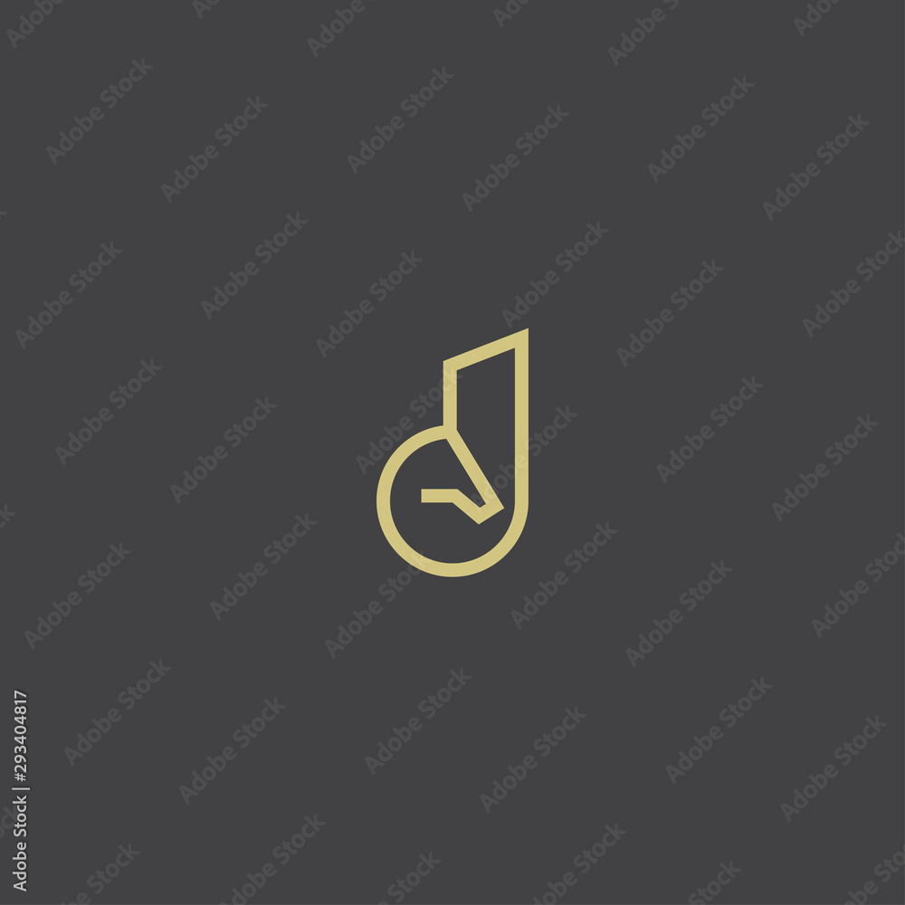 Letter J Horse With Line Style Logo Design Concept Template Vector ...