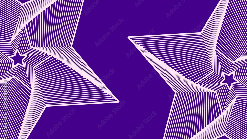 letter s alphabet negative space abstract white stars and simple purple ...
