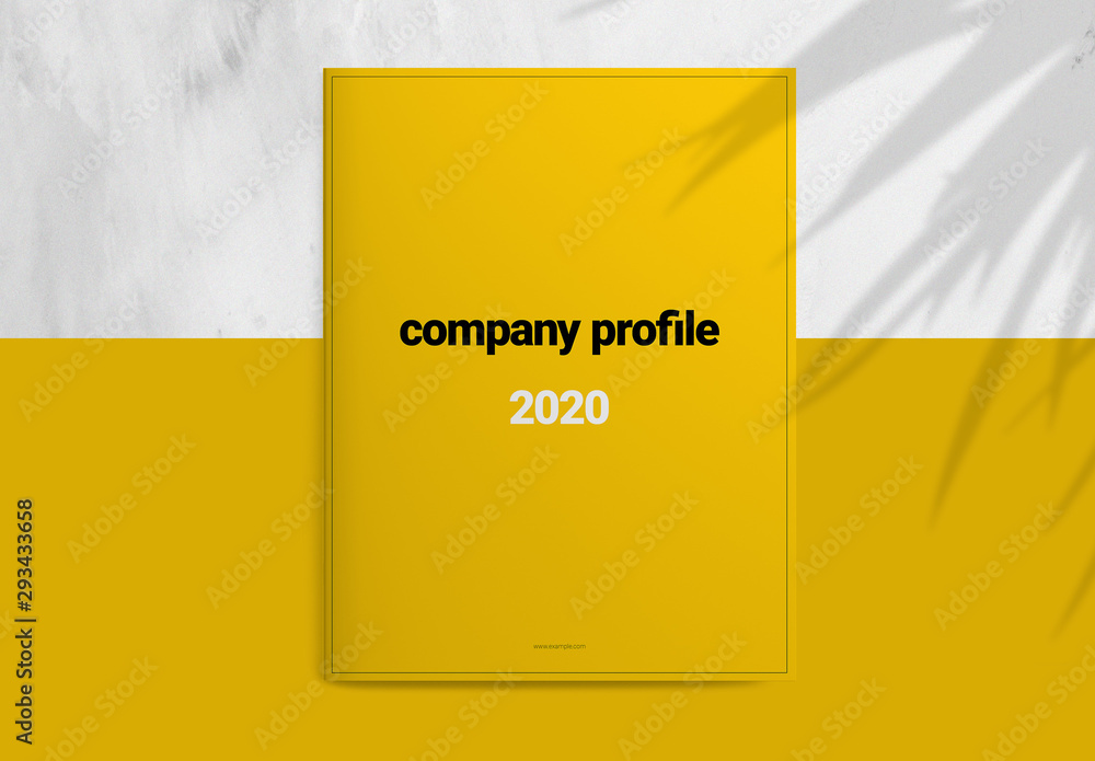 Yellow Brochure Layout Stock Template | Adobe Stock
