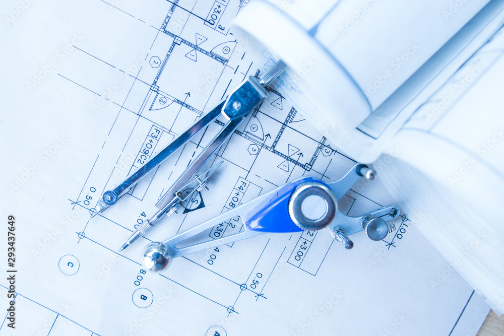 The architectural project,plan,drawing,Construction concept ...