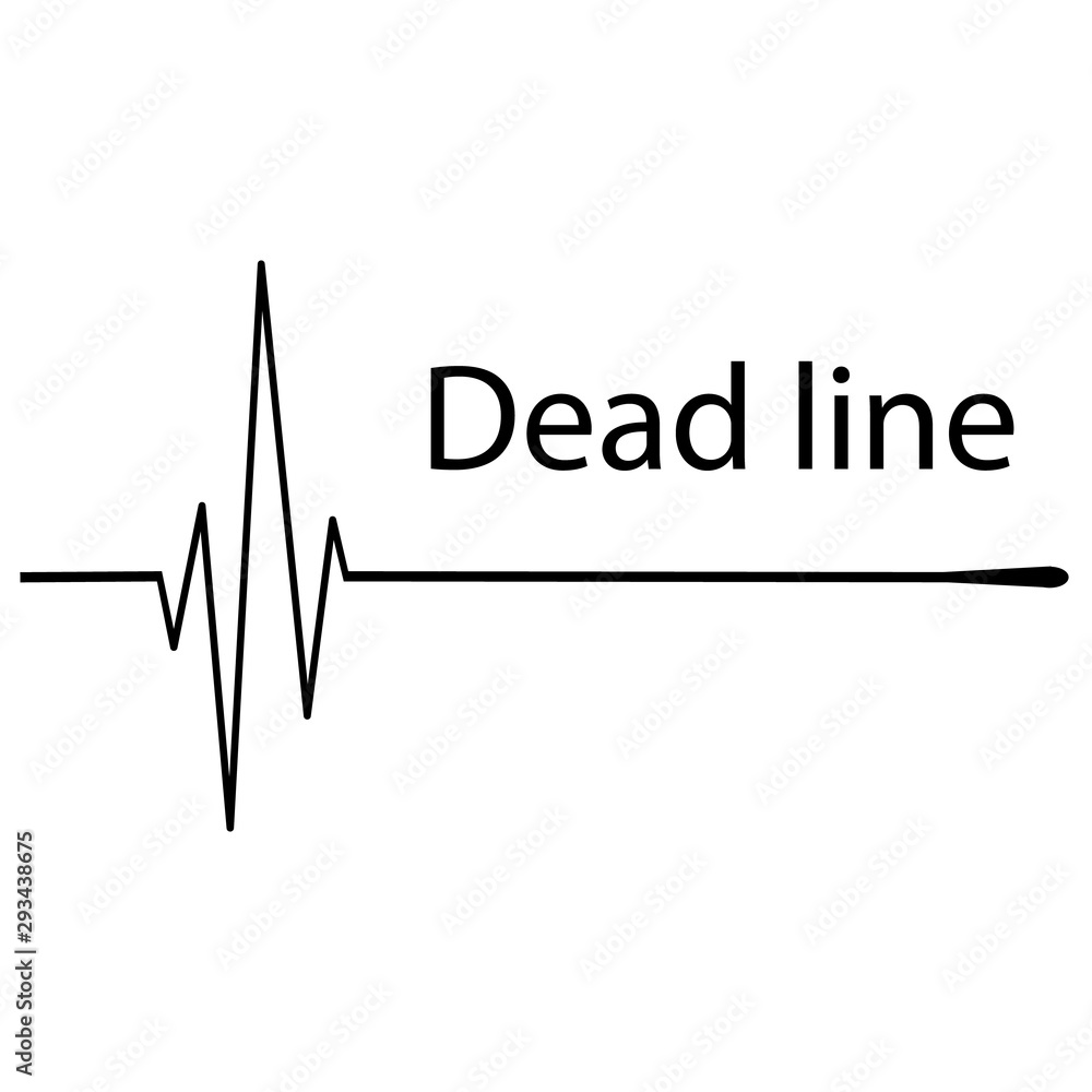 Heartbeat Line Black And White