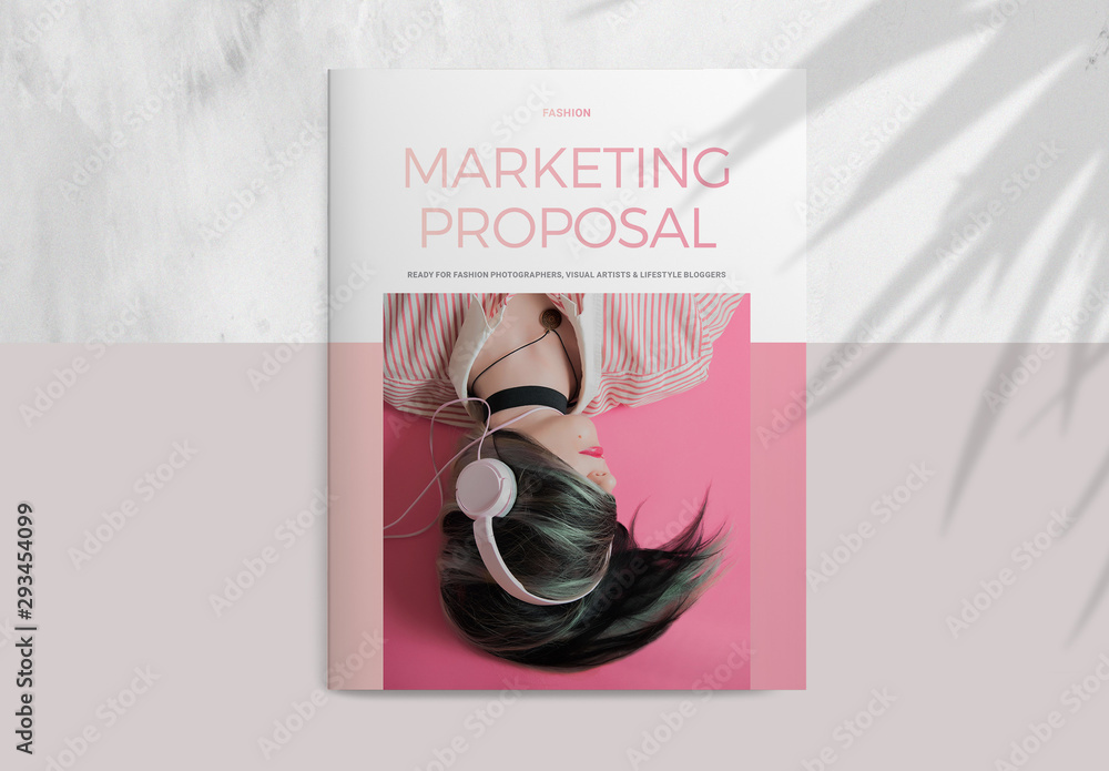 Pink Proposal Layout Stock Template | Adobe Stock
