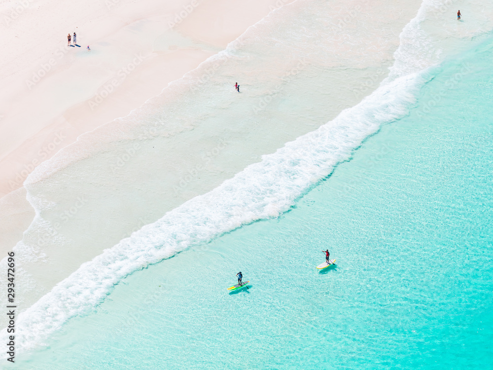 Perth Beach SUP Boarding Stock Photo | Adobe Stock