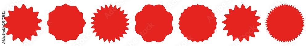 Label Red | Badge Icon | Price Tag | Sticker | Logo Variations Stock ...